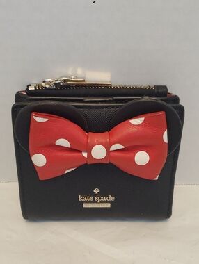 kate spade | Bags | Low Start Disney X Kate Spade Black Wallet With Red ...